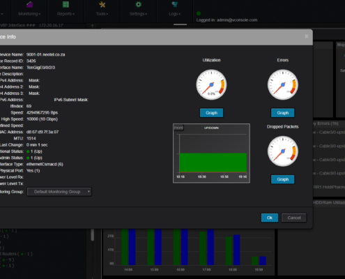 UI Screenshots - Network Discovery, Monitoring and Netflow