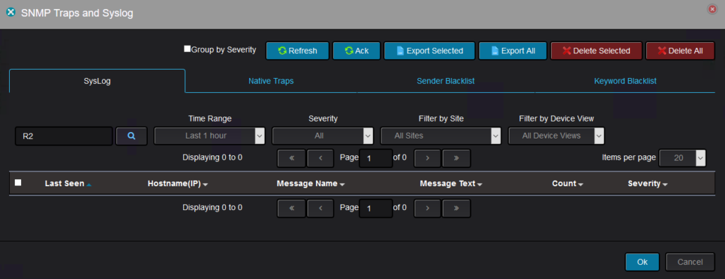 Syslog Server Functionality In Nectus Nms Network Monitoring Tools 5339