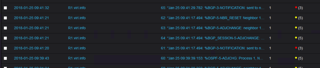 Syslog server functionality in Nectus NMS - Network Monitoring Tools
