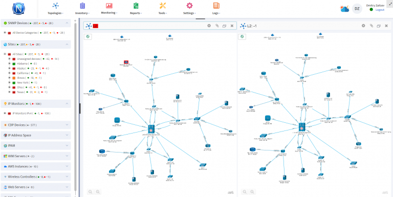 Topology-dashboard - Network Monitoring Tools