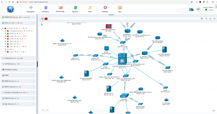 Topology-dashboard2 - Network Monitoring Tools