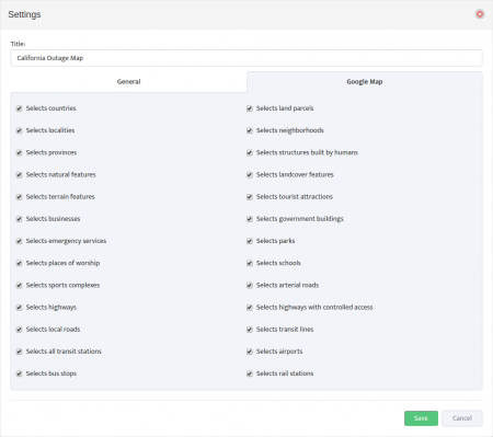 Creating Network Outage Dashboards in Nectus with GoogleMaps - Network ...