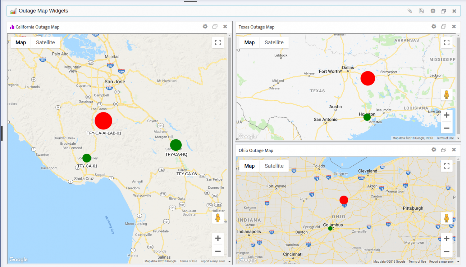 Creating Custom Dashboards In Nectus Network Monitoring Tools