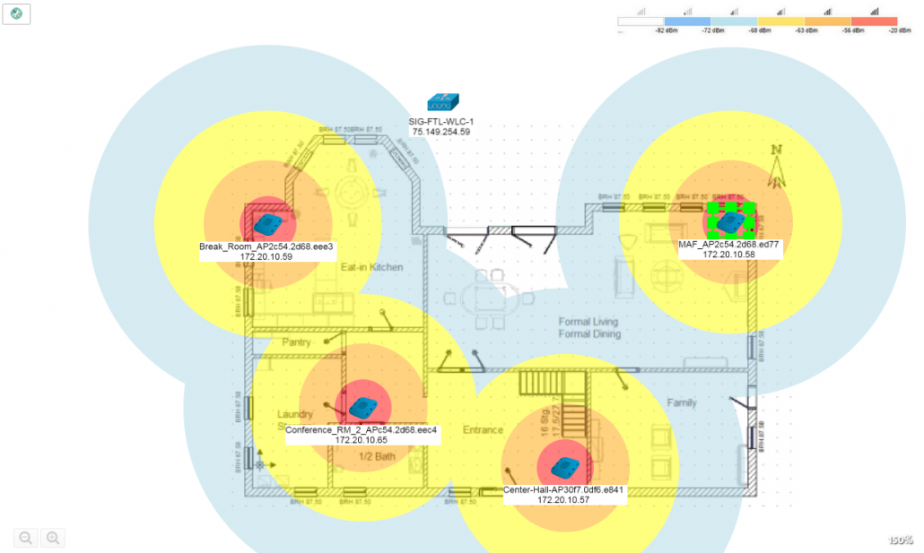 Generating Wireless Heat Maps in Nectus - Network Monitoring Tools
