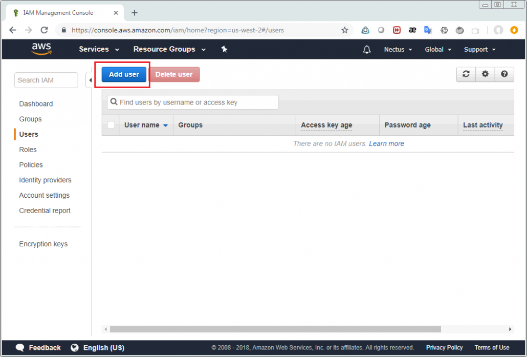 Setting Up Aws Permissions To Perform Monitoring And Backup With Nectus
