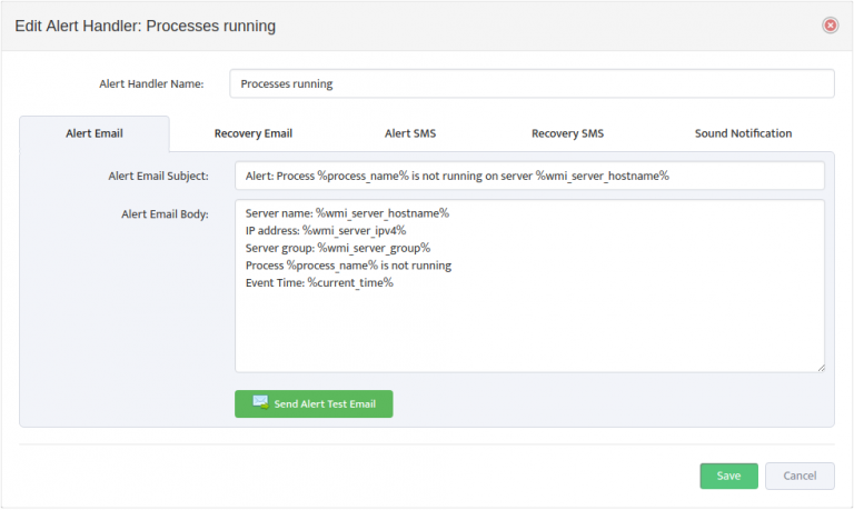 Monitoring Windows Processes with WMI in Nectus - Network Monitoring Tools