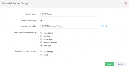 Monitoring DHCP Scope Utilization on Windows DHCP Servers with Nectus - Network Monitoring Tools