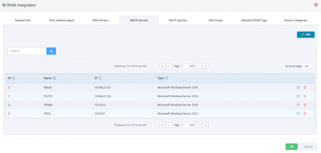 Initial IPv4 IPAM Configuration - Network Monitoring Tools