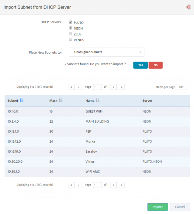 Initial IPv4 IPAM Configuration - Network Monitoring Tools