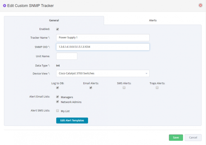 Monitoring Cisco Power Supplies with SNMP - Network Monitoring Tools