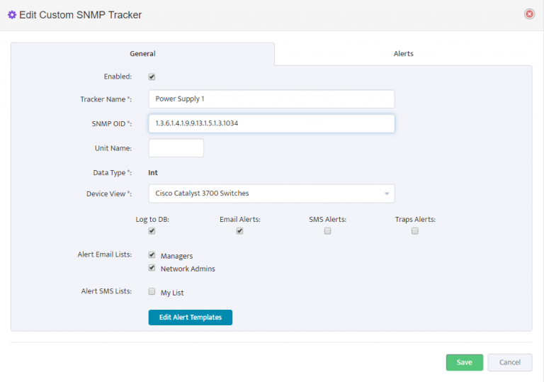 Monitoring Cisco Power Supplies with SNMP - Network Monitoring Tools