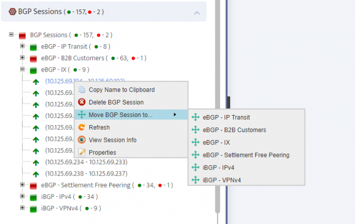 Monitoring BGP Sessions with Nectus - Network Monitoring Tools