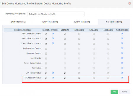 Monitoring BGP Sessions with Nectus - Network Monitoring Tools