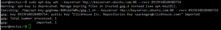 Clickhouse Db Installation For Nectus Netflow And Syslog Storage