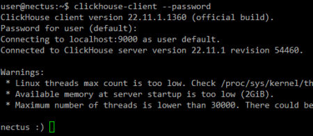 ClickHouse DB Installation for Nectus Netflow & Syslog Storage - Network Monitoring Tools