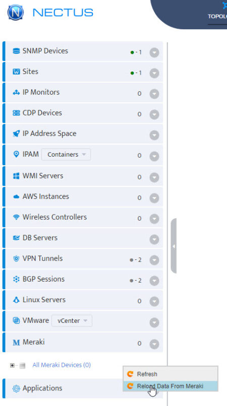 How to Enable Meraki API Integration in Nectus - Network Monitoring Tools