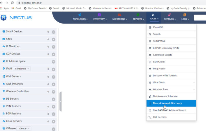 How to discover/add a single device in Nectus (1.64.xx) - Network ...