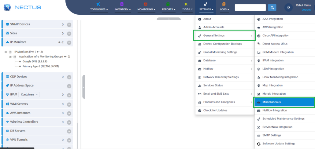 How to use Nectus API Interface - Network Monitoring Tools
