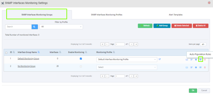 Automating Selection Of Interfaces Enabled For Monitoring Network Monitoring Tools