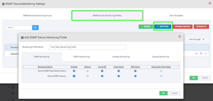 Creating New Device Monitoring Groups and Profiles - Network Monitoring Tools