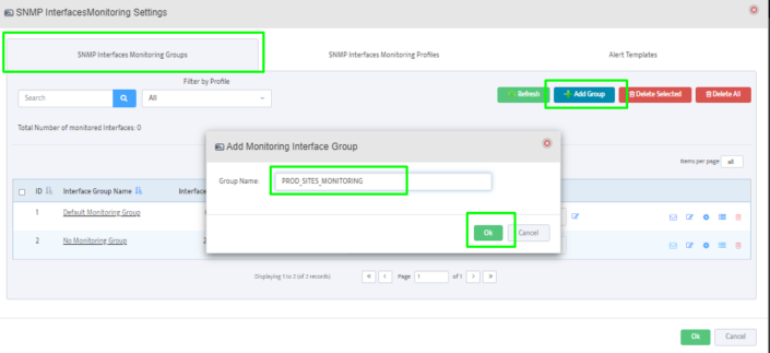 Creating New Interface Monitoring Groups and Profiles - Network ...