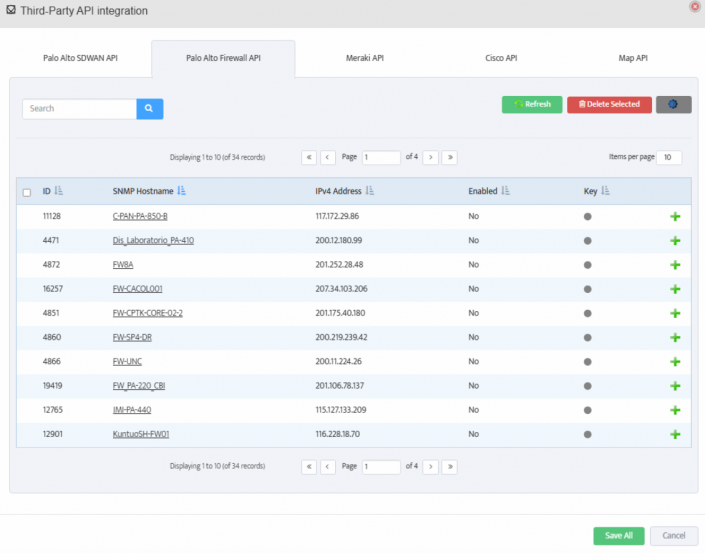 Nectus Integration with Palo Alto Firewall API - Network Monitoring Tools